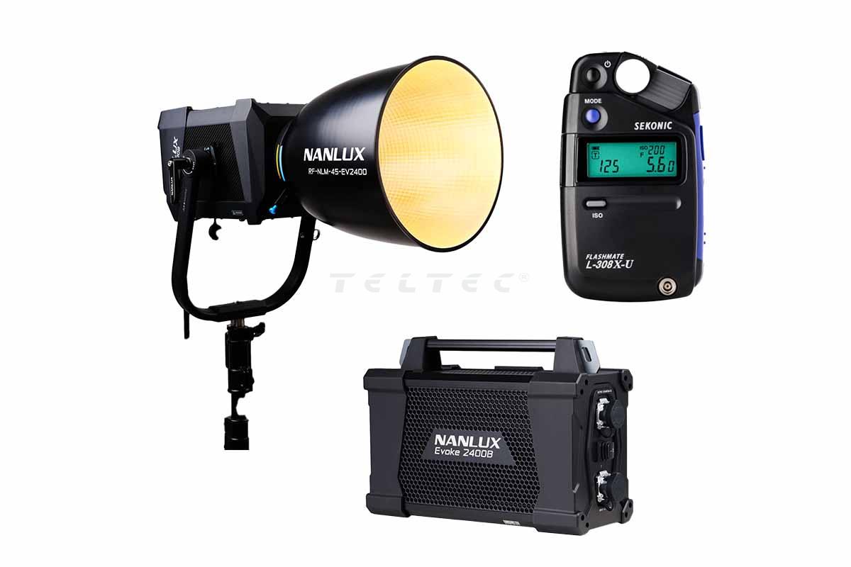 NANLUX Evoke 2400B KIT mit SEKONIC Belichtungsmesser | LED Lichtkoffer ...