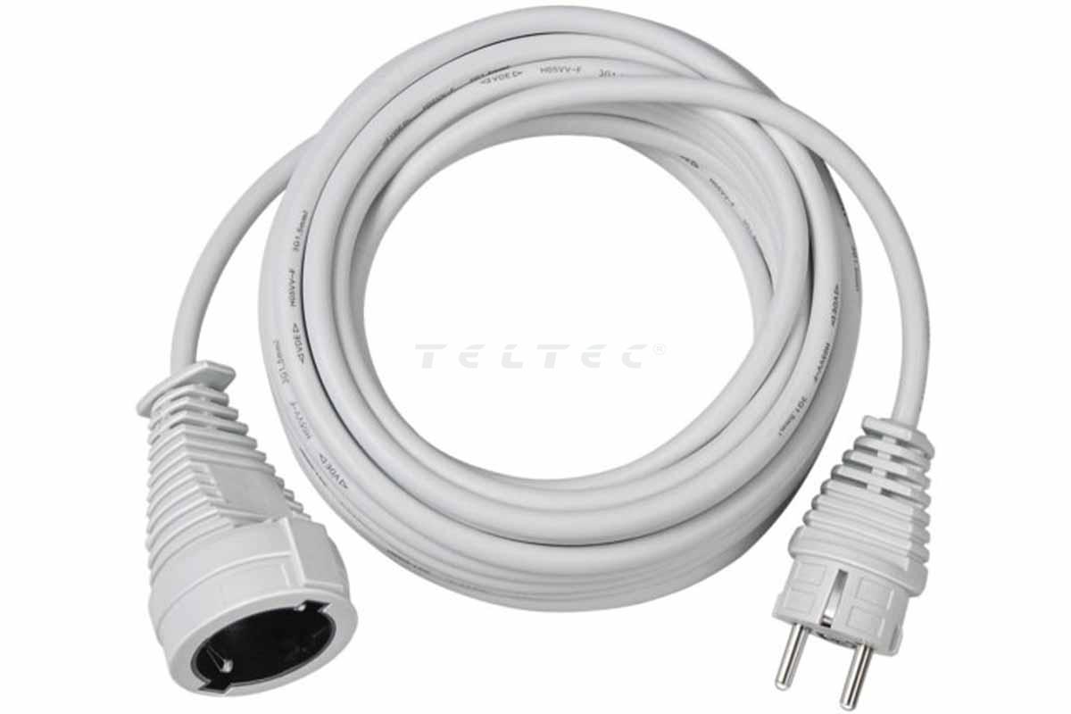 Brennenstuhl 10 m Schuko-Verlängerungskabel, PVC, weiß | Power Supply ...