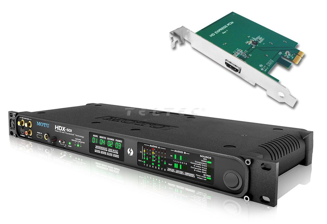 Motu HDX-SDI mit PCIe Karte - Teltec | Video-, Audio- & Studio ...