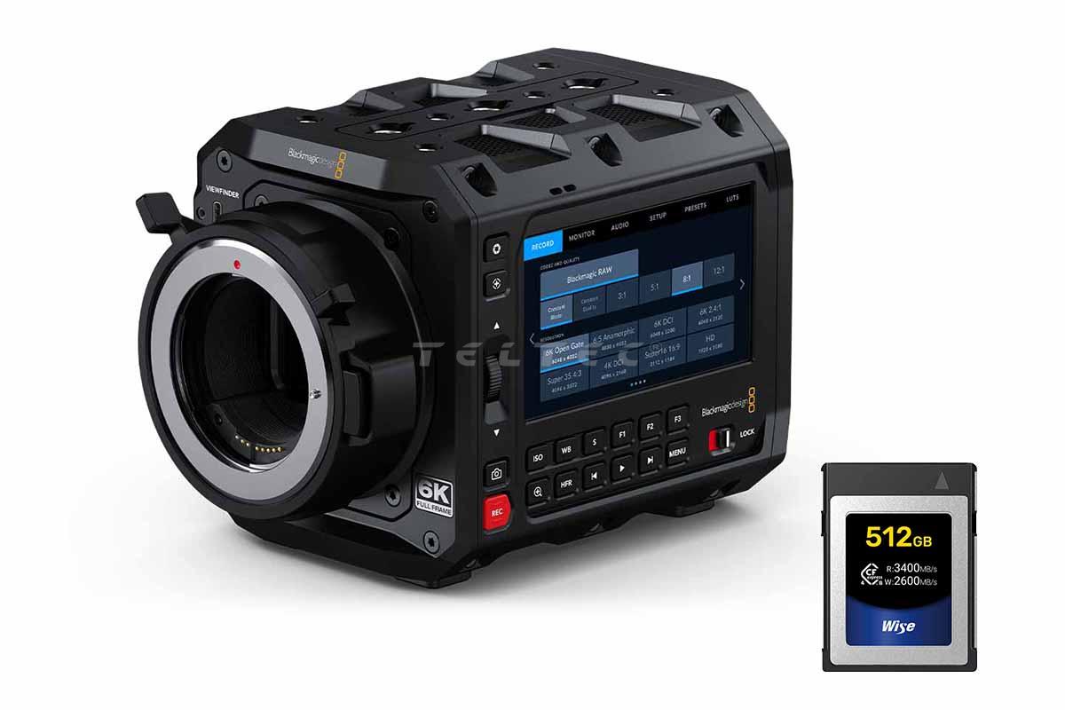Blackmagic Design PYXIS 6K EF-Mount + Wise 512GB CFexpress 4.0 Type B | Digital Cine Cam ...