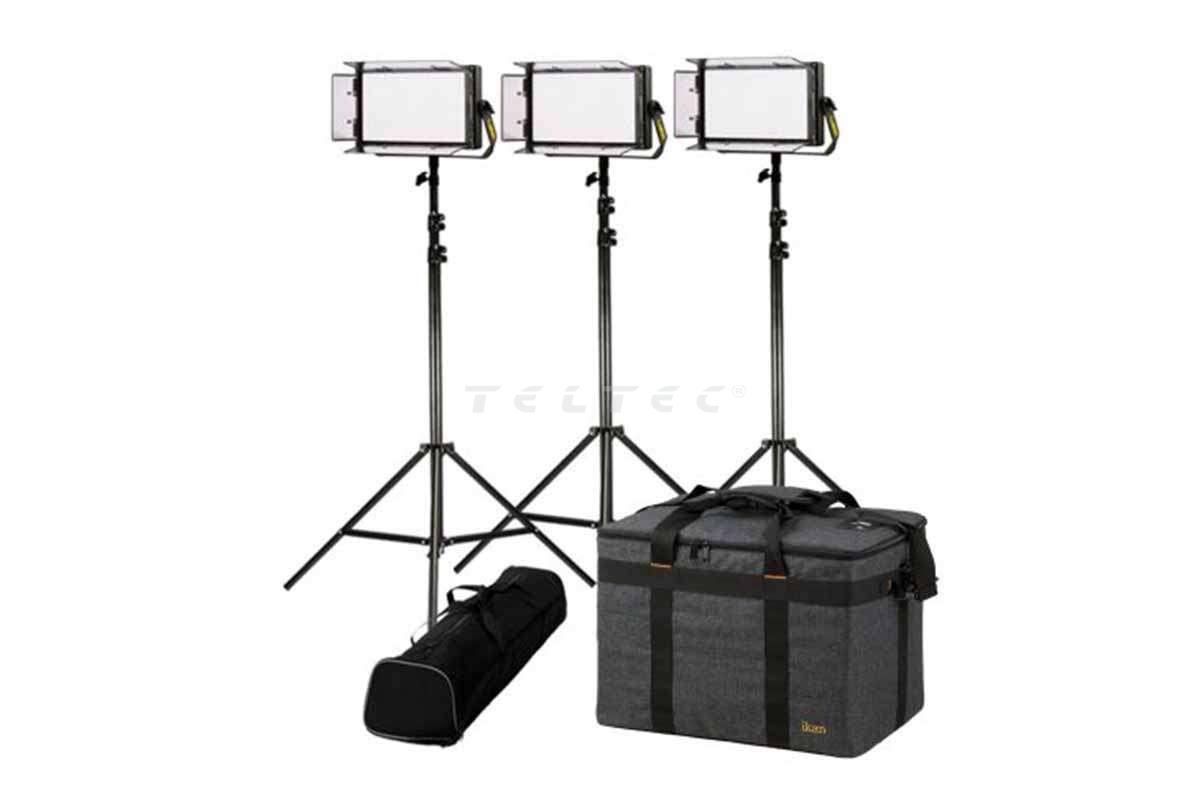 Ikan LBX5-3PT-KIT 3x Lyra DMX Bi-Color Half x 1 LED Soft Lights | LED ...