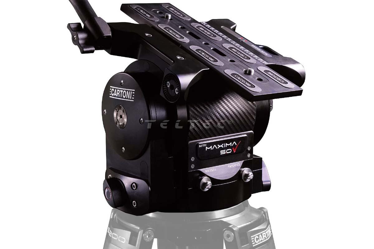 Cartoni MAXIMA 5.0 - Cine Style Slide | Tripod Heads Flat Base ...