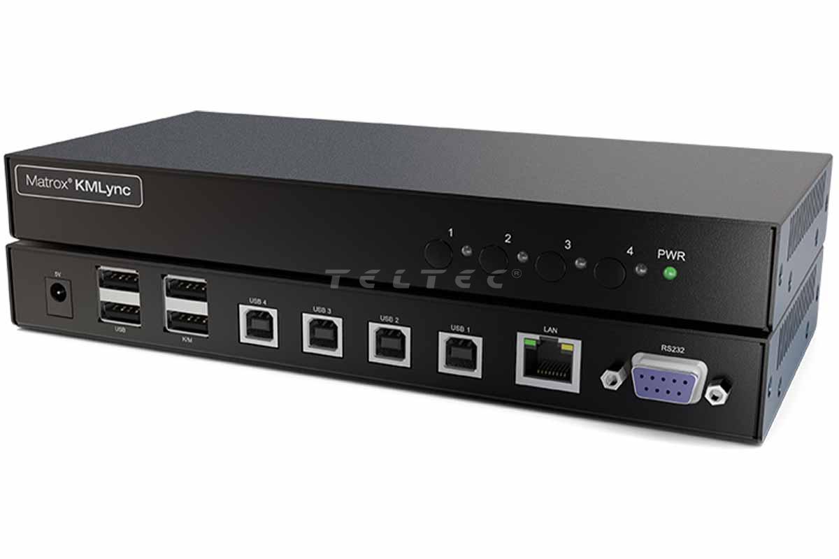 Matrox KMLync 4-port USB keyboard and mouse switch | Extender / KVM ...