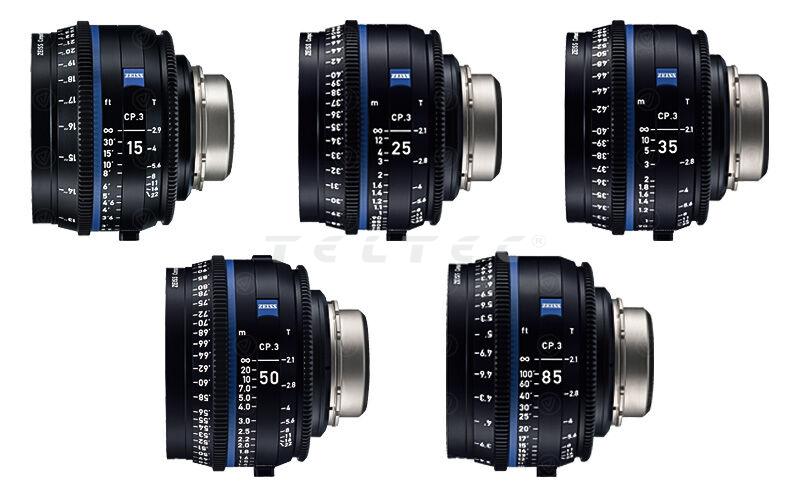 Zeiss Compact Prime CP.3 5 Lens Set | E Mount Lenses | Lenses | Lenses ...